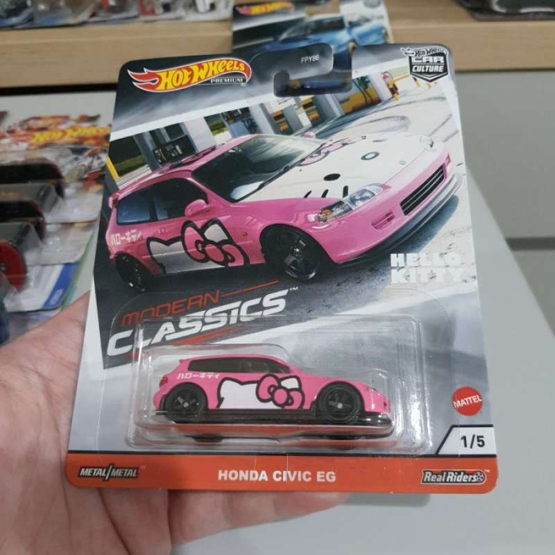 Promo hot wheels honda civic eg hello kitty pink modern classics Diskon ...