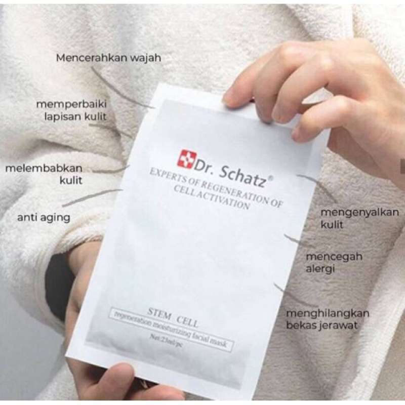 Jual Sheetmask Stem Cell Mask Dr. Schatz (1 Sheet) Di Seller Kahfi ...