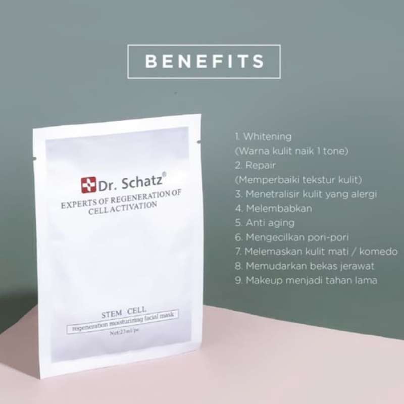 Jual Sheetmask Stem Cell Mask Dr. Schatz (1 Sheet) Di Seller Kahfi ...