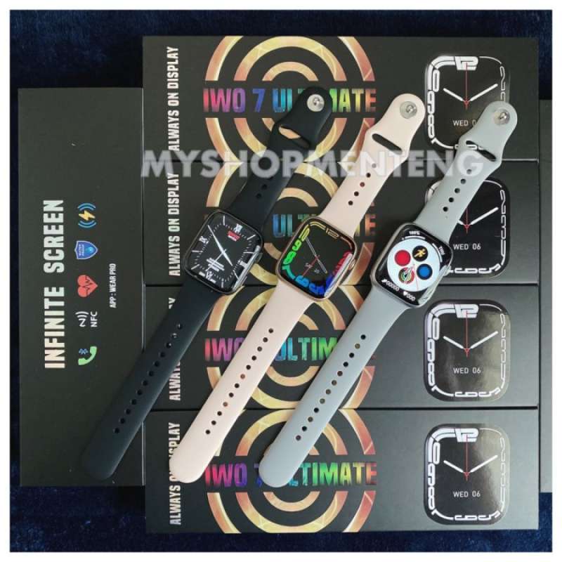 Jual IWO 7 ULTIMATE Infinity Screen 45MM Series 7 Waterproof di Seller ...