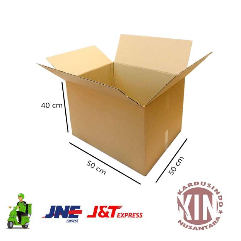 Promo Kardus Box Polos Baru Uk 50x50x40 Cm ( Cocok Buat Pindahan ...
