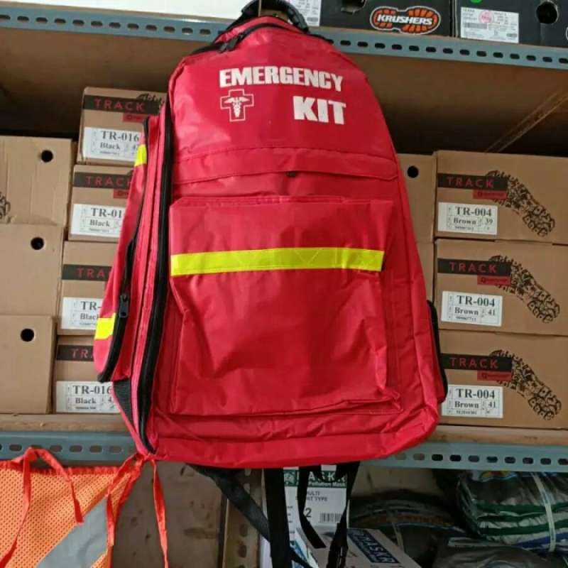 Promo Tas Ransel P3k Merah Emergency Kit + Isi Lengkap First Aids Kit ...