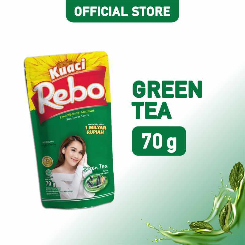 Jual Rebo Kuaci Rasa Green Tea 70 Gram Kuaci Biji Bunga Matahari Di