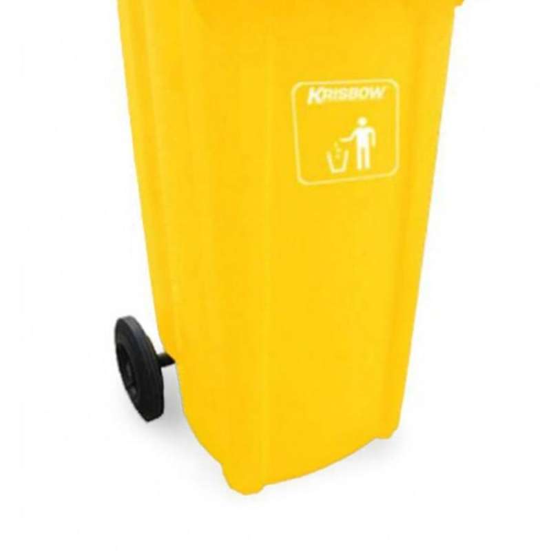 Jual Krisbow 240 Ltr Tempat Sampah Plastik Outdoor Neo - Kuning Di ...