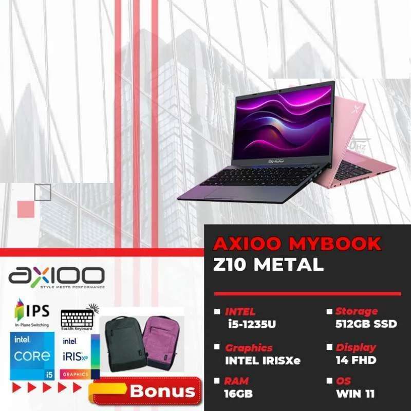 Jual Laptop Axioo Mybook Z10 Metal - I5 1235u Ram 16gb 512ssd 14.0 Fhd ...