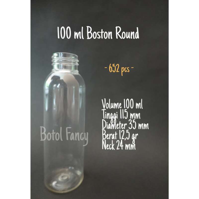Jual Botol Round Boston 100 Ml / Botol Hand Sanitizer / Botol Spray 100 ...