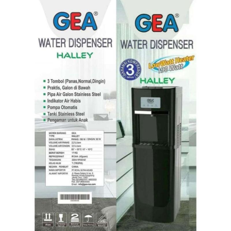 Jual Dispenser Gea Halley / Dispenser Galon Bawah Gea Halley / Ready Di ...