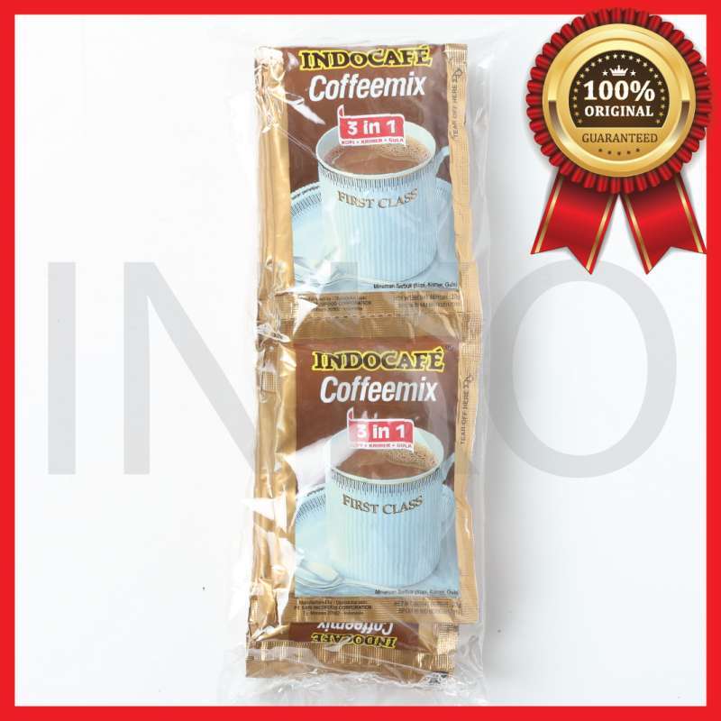 Jual INDOCAFE COFFEEMIX 3IN1 KOPI KRIMER GULA FIRST CLASS SACHET ...