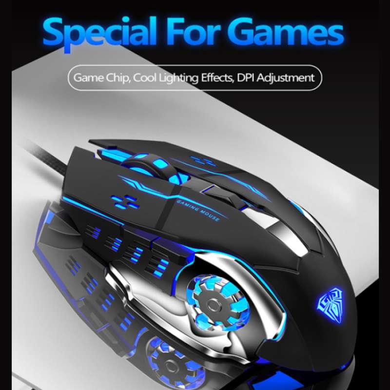 Jual Mouse Gaming Aula S20 – 2400dpi Rgb Driver Macro Software Di ...