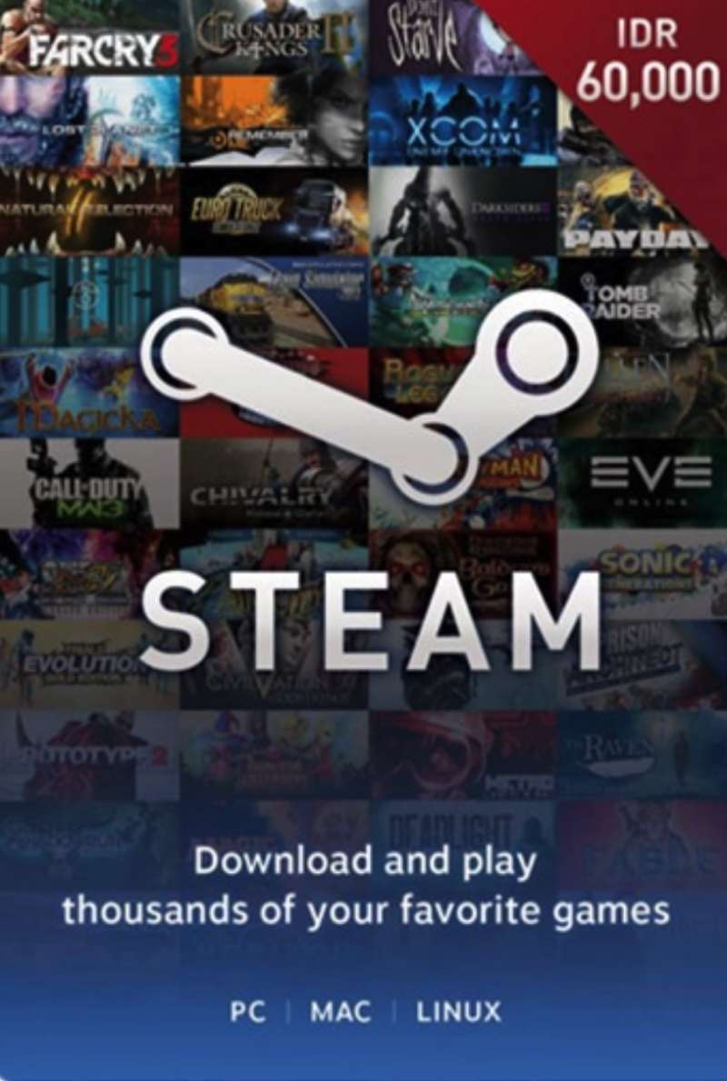 Jual Steam Wallet IDR 60.000 di Seller ClDigiEnt - Air Seru, Kab ...