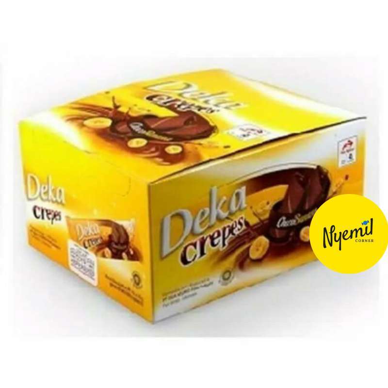 Jual Dua Kelinci Deka Crepes Choco Banana Snack [12 Pcs/box] Halal Di ...