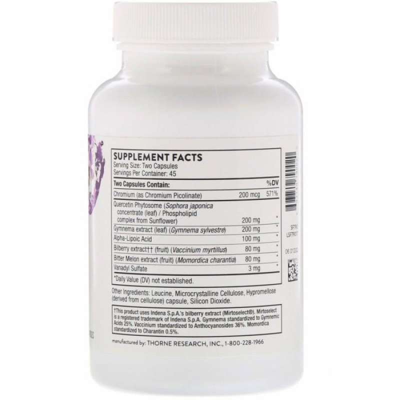 Jual Diabetes Support Thorne Research Diabenil 90 Capsules di Seller ...