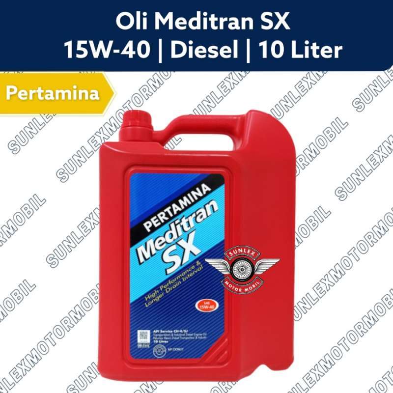 Jual Oli Mesin Diesel Pertamina Meditran Sx 15w-40 15w40 10l 10 Liter Di Seller Sunlex Motor ...
