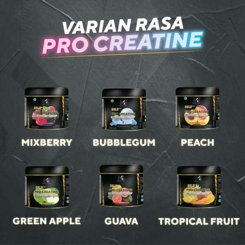 Jual Muscle First Gold Pro Creatine 300 Gr -m1 Bubble Gum Free Shaker ...