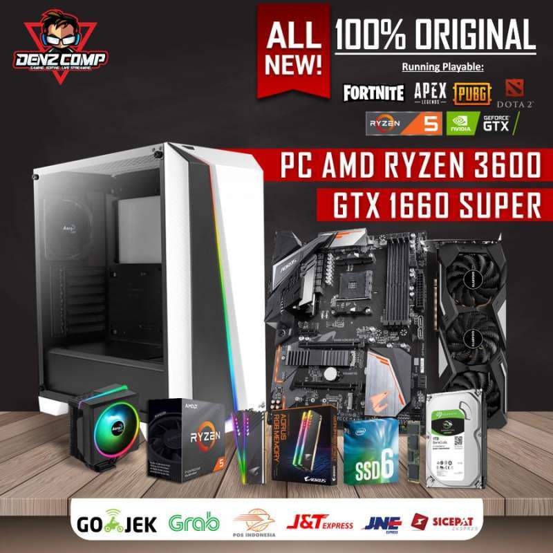 Jual Pc Gaming - Ryzen 5 3600-ram 16gb-ssd 512gb-hdd 1tb-gtx 1660 Super ...