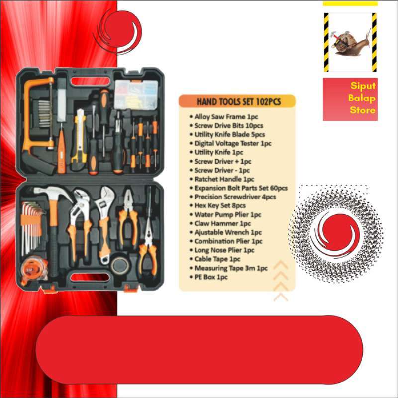 Promo HANDTOOLS SET 102 PCS - TOOL KIT SET - HAND TOOL BOX SET Diskon 3 ...