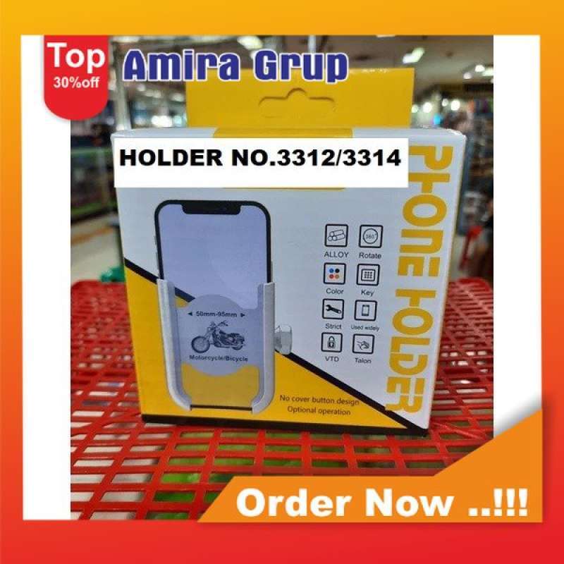 Jual Phone Holder Holder Hp Motor Full Besi Aluminium Bisa Untuk Semua ...