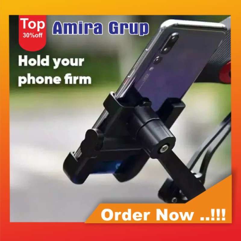Promo Phone Holder Holder Hp Motor Full Besi Aluminium Bisa Untuk Semua ...