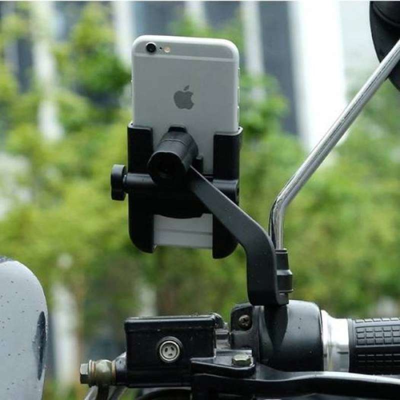 Jual Phone Holder Holder Hp Motor Full Besi Aluminium Bisa Untuk Semua ...