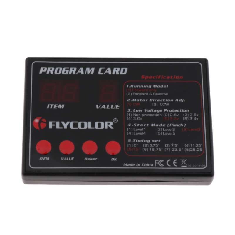 Jual ESC Programming Card Program Box for Brushless RC Boat LCD Display ...
