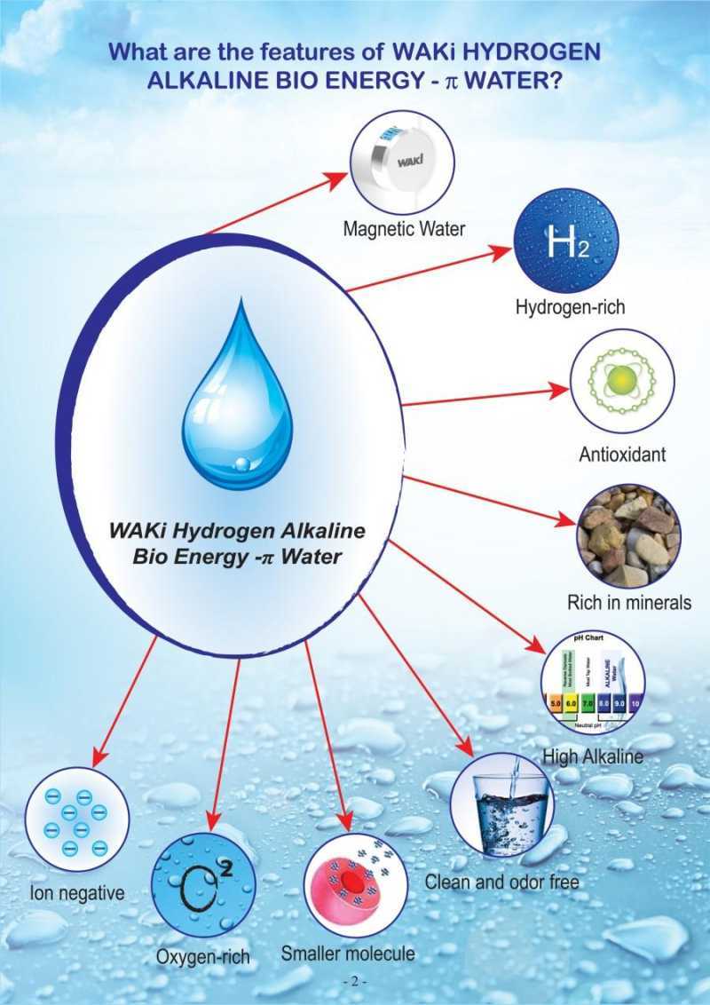 Jual Waki Hydrogen Alkaline Bio Energy Water System Dispenser Di Seller ...