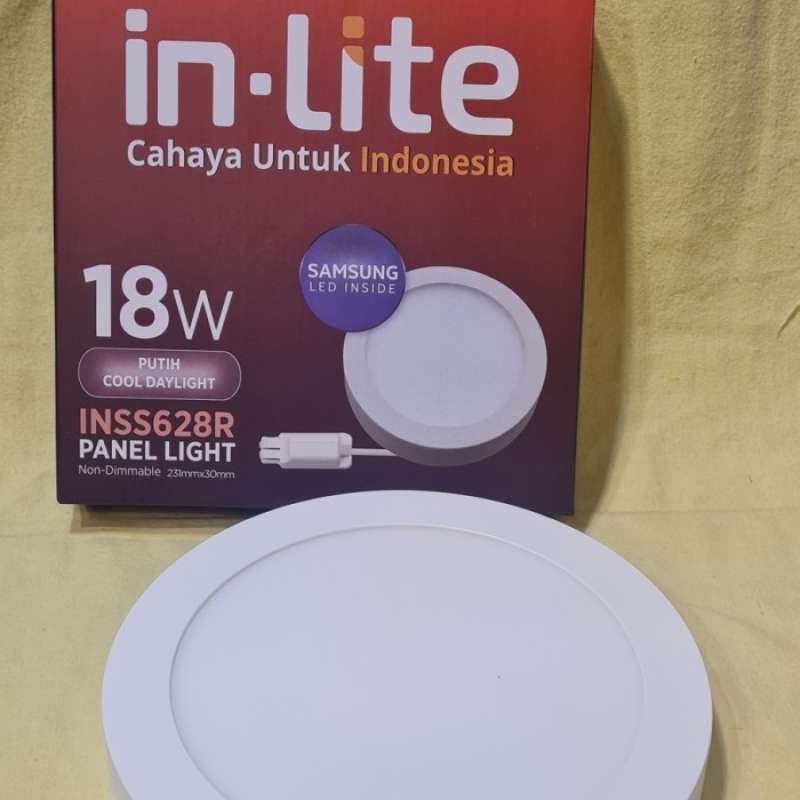 Jual downlight led panel inlite outbow 18 watt bulat di Seller Thunder ...