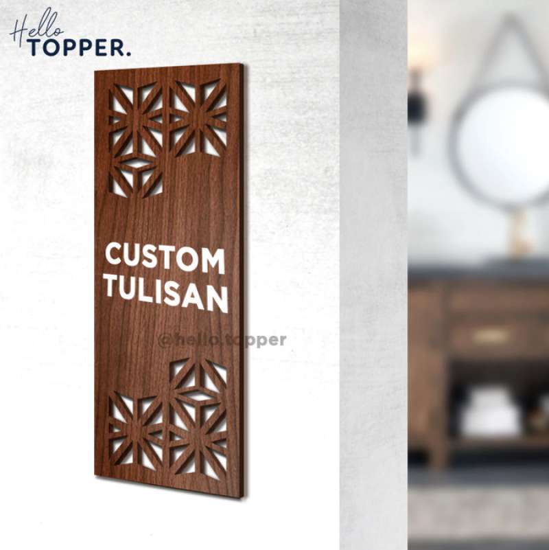 Jual Sign Custom Tulisan Kayu Sign Pintu Ruangan Papan Sign Board Kayu ...