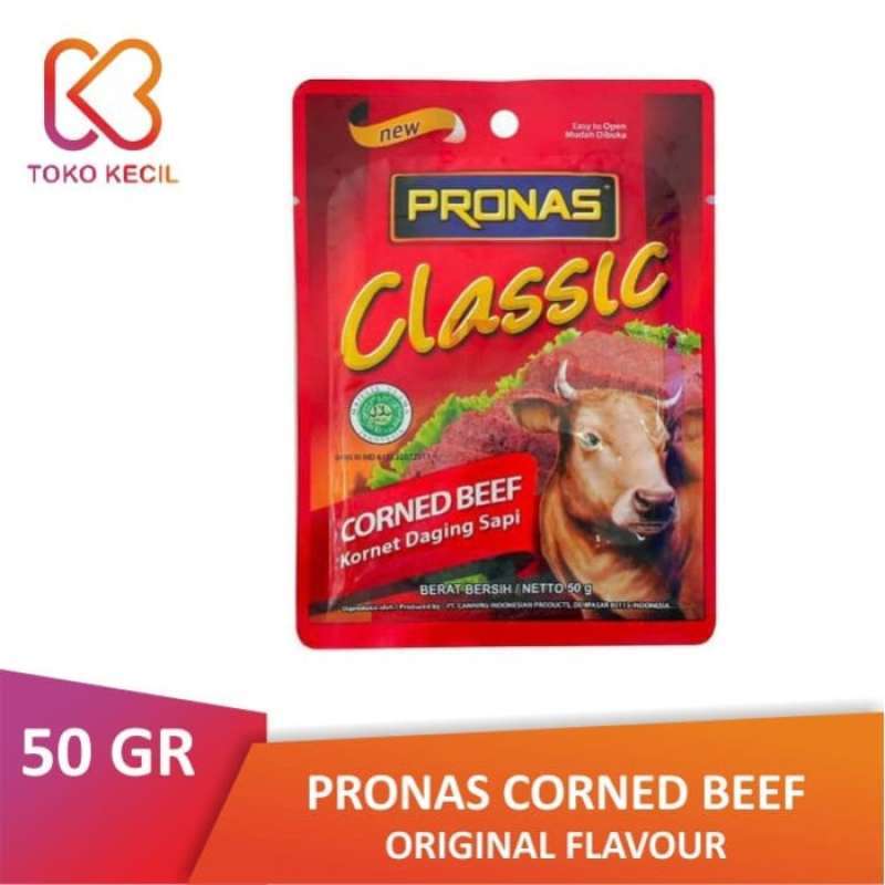 Jual [PACK] Pronas Corned Beef Original 50 GR| Kornet Daging Sapi ...
