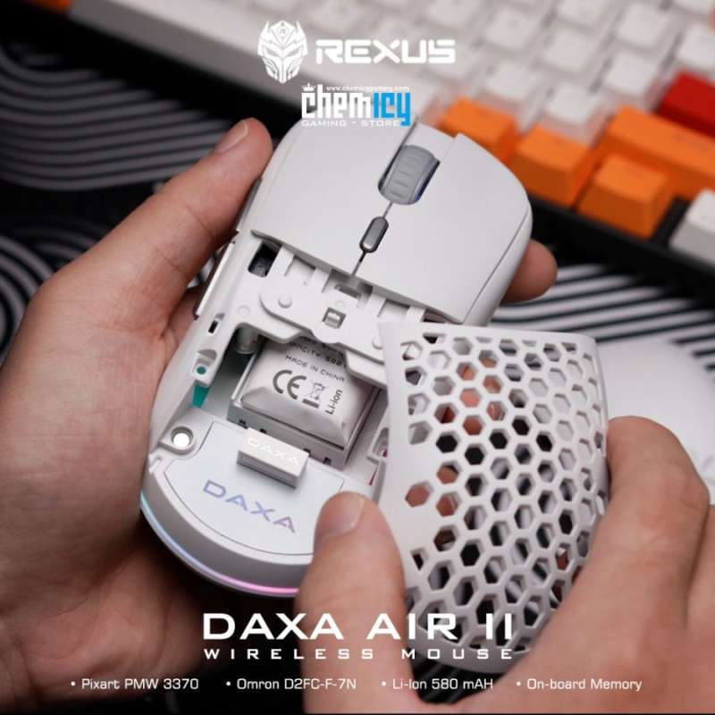 Jual Rexus DAXA Air II Wireless Pro Gaming Mouse di Seller Chemicy ...