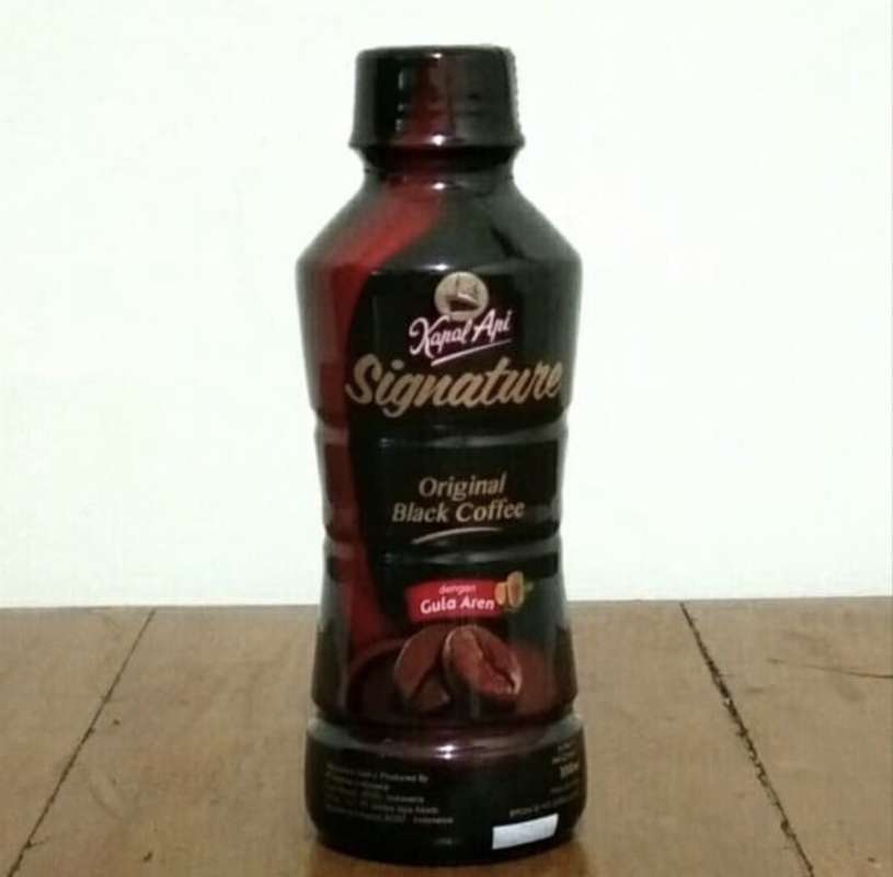 Jual Kopi Kapal Api Signature Original Black Coffee Botol Pet -200ml ...