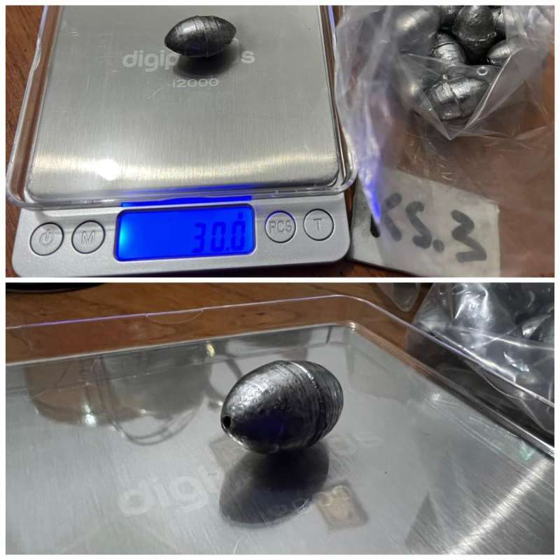 Jual KS3 - Timah / Timbel / Bandul / Batu Pancing Satuan dan Kiloan di ...