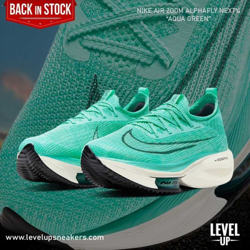 Jual Nike Air Zoom Alphafly Next% Aqua Green 100% Authentic - 44 di ...