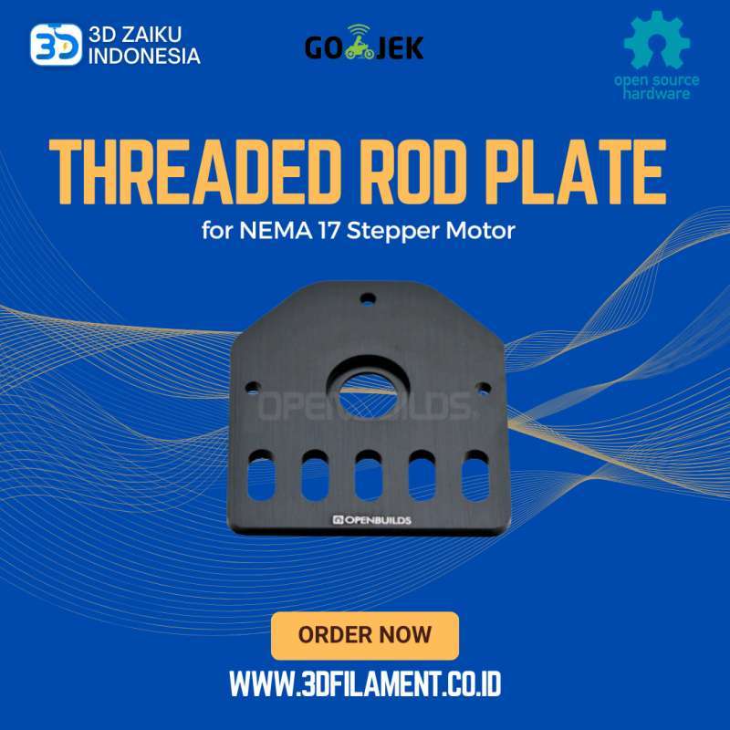 Jual OpenBuild Threaded Rod Plate for NEMA 17 Stepper Motor di Seller ...