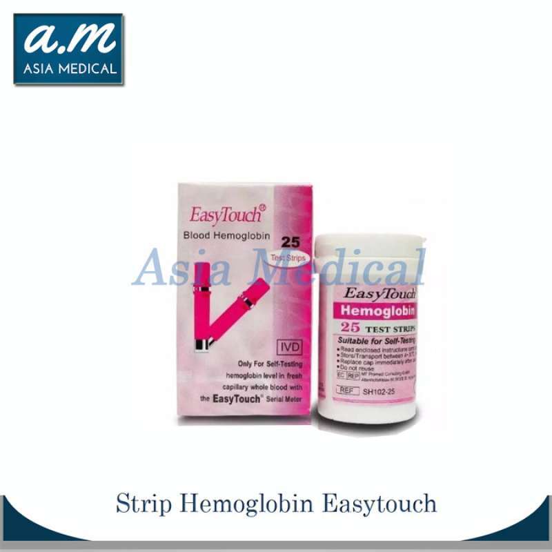 Jual Terbaru strip Hemoglobin EasyTouch / stik Hemoglobin / strip Hb di ...