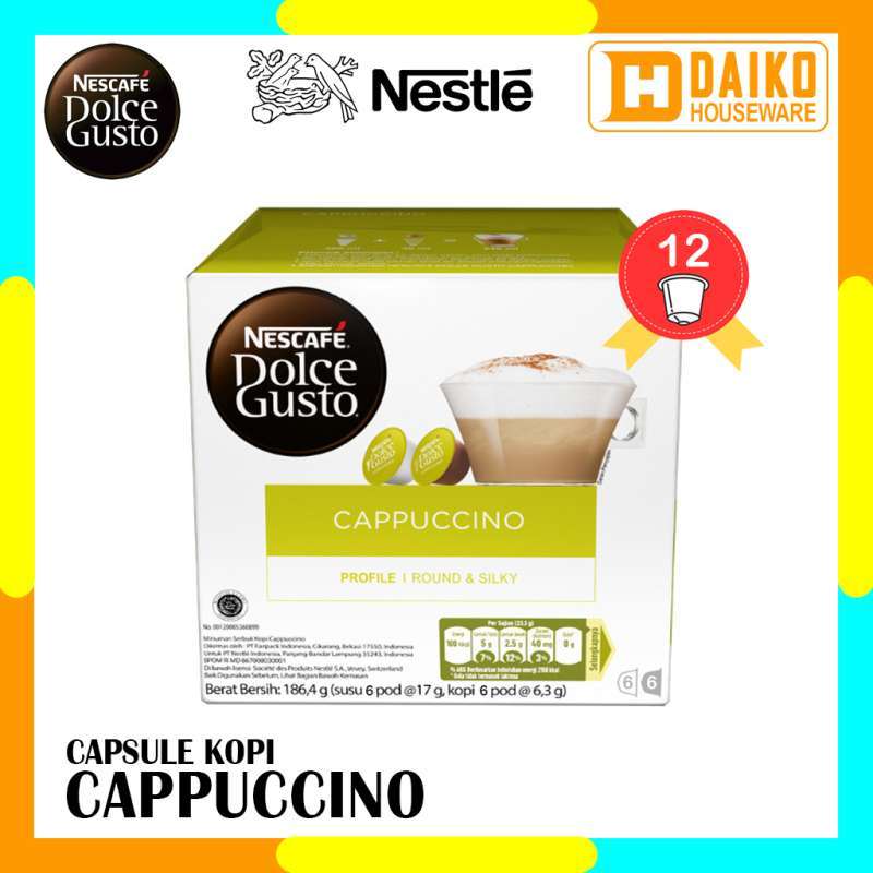 Jual Capsule NDG Nescafe Dolce Gusto Cappuccino Box Isi 12 - Kopi ...