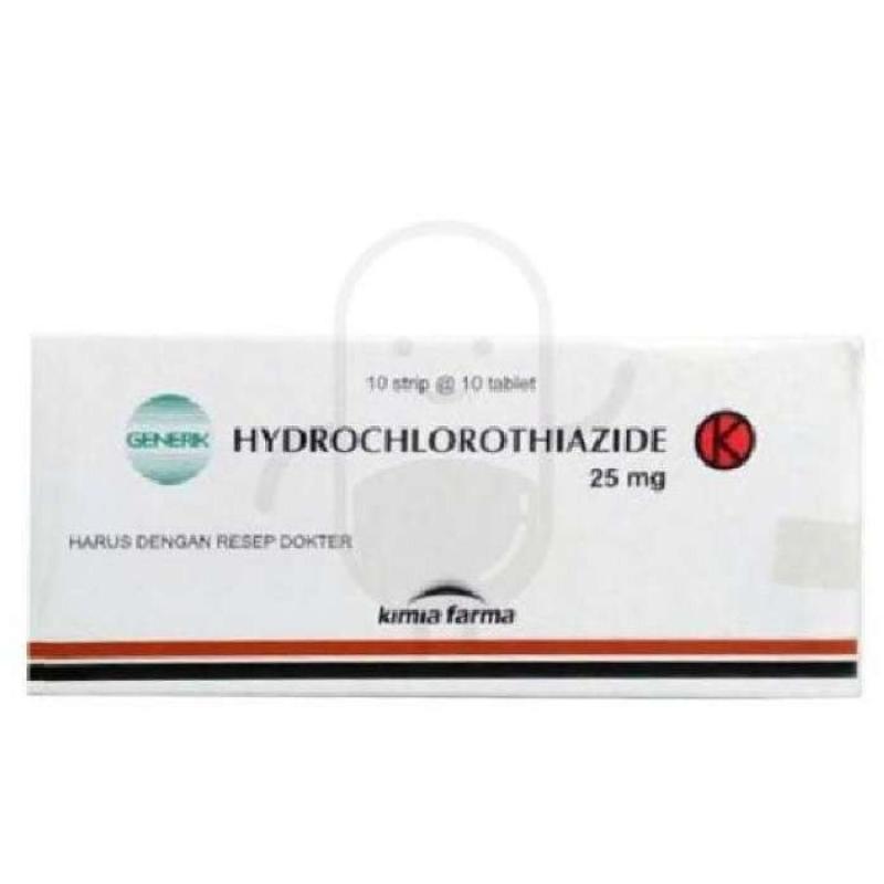 Jual HYDROCHLOROTHIAZIDE KIMIA FARMA 25 MG BOX 100 TABLET di Seller ...