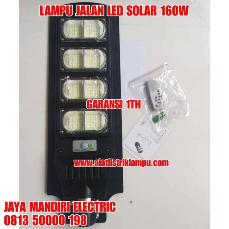 Promo LAMPU JALAN LED SOLAR 160 WATT PJU LED TENAGA SURYA 160WATT 160w ...
