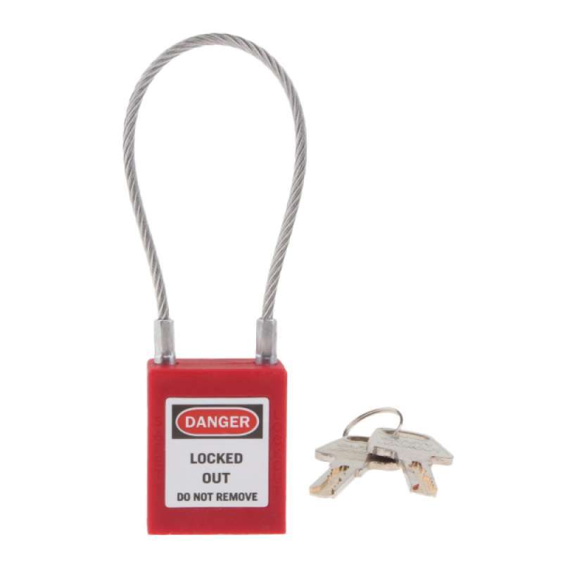 Jual Stainless Steel Cable Safety Padlock Lockout Isolation Lock ...