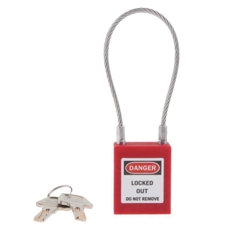 Jual Stainless Steel Cable Safety Padlock Lockout Isolation Lock ...