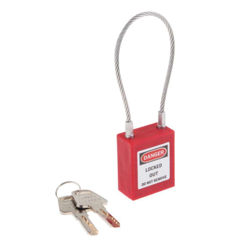Jual Stainless Steel Cable Safety Padlock Lockout Isolation Lock ...