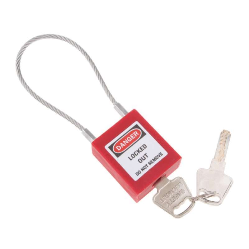 Jual Stainless Steel Cable Safety Padlock Lockout Isolation Lock ...