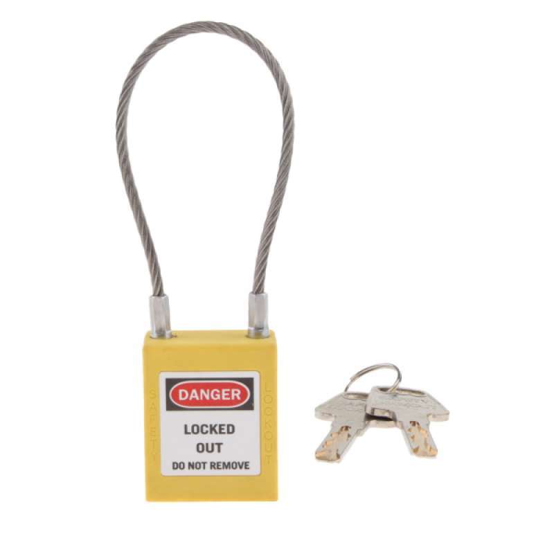 Jual Stainless Steel Cable Safety Padlock Lockout Isolation Lock ...