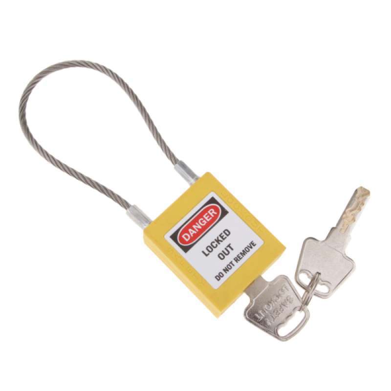 Jual Stainless Steel Cable Safety Padlock Lockout Isolation Lock ...