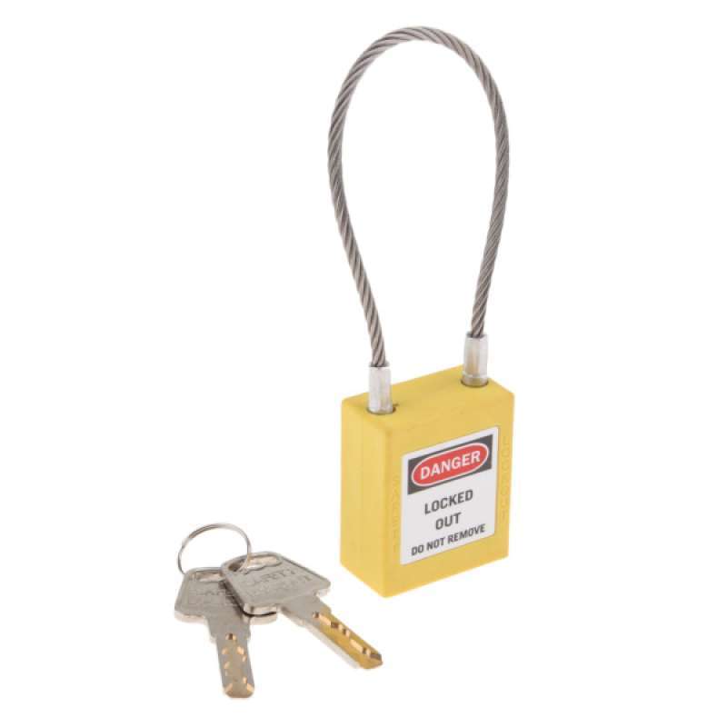 Jual Stainless Steel Cable Safety Padlock Lockout Isolation Lock ...