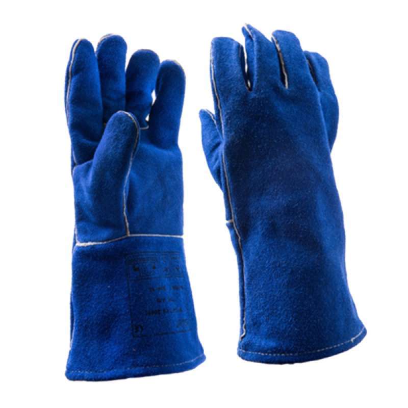 Jual Pair Welding Protective Gloves Hands Cover Flame Resistant For ...
