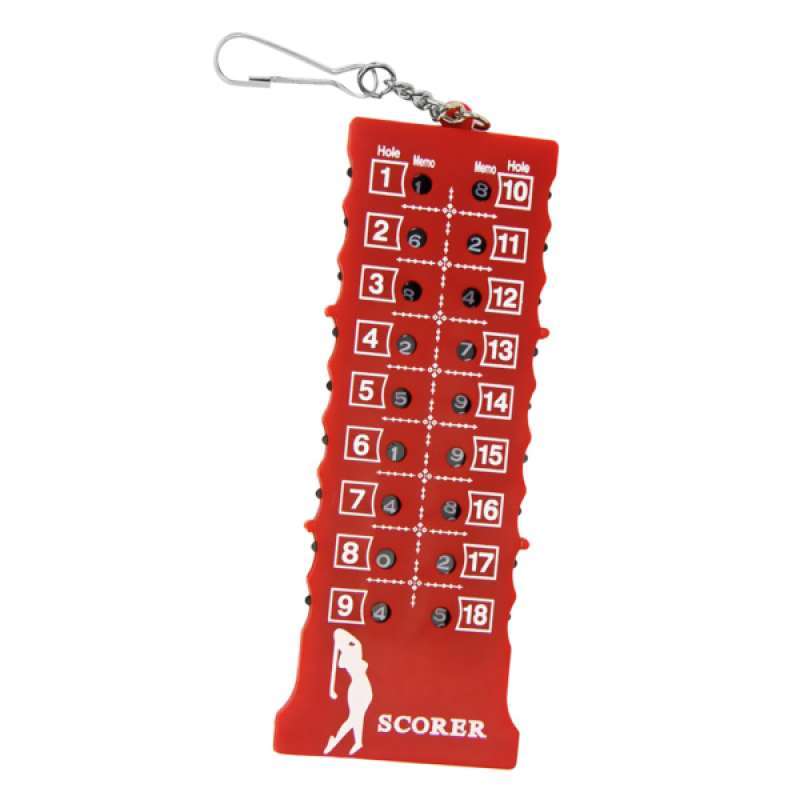 Promo Mini Golf Score Scorer Stroke Counter Red Rectangle Scores ...