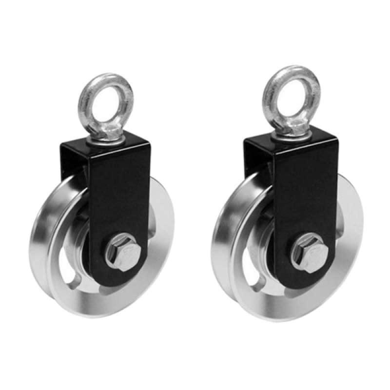 Jual 2 Sizes Set Swivel Pulley Block Diy Spin Pulleys Gym Fitness ...