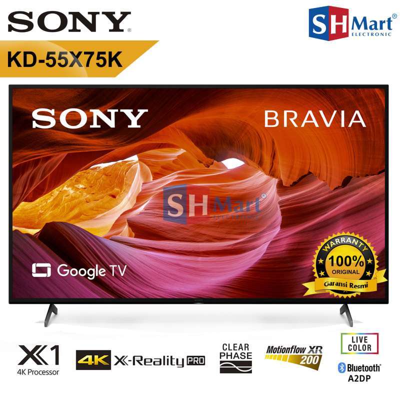 Jual Sony Bravia Led Tv 55 Inch X75K 4K Ultra HD Google TV KD-55X75K ...