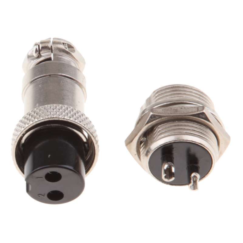 Jual 1set Gx16 2pin Male & Female Aviation Socket Plug Wire Panel ...