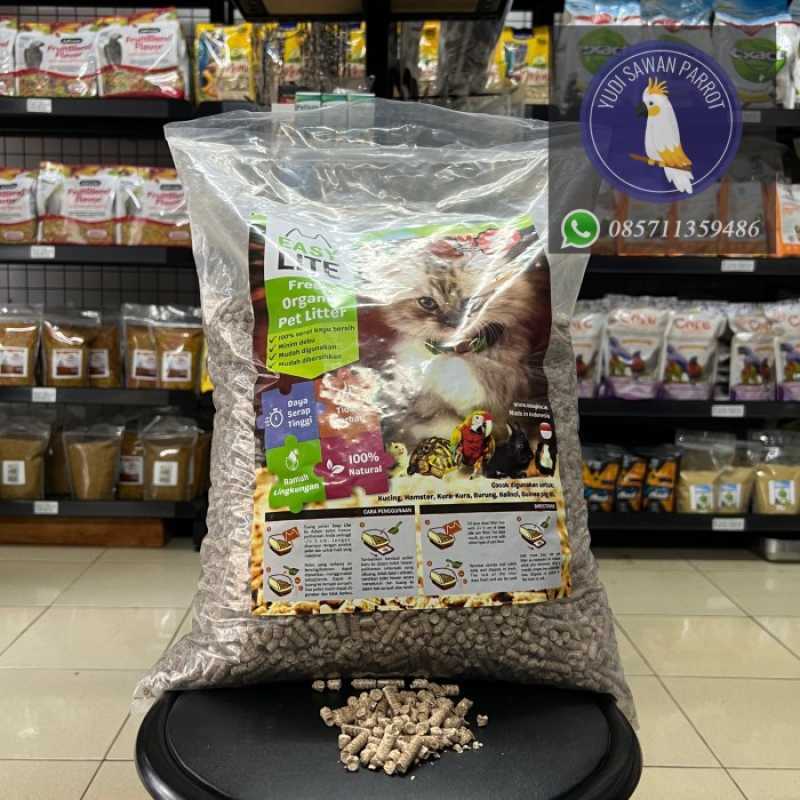 Promo Wood Pellet Penyerap Kotoran Hewan Burung Nuri Kakatua Macaw ...
